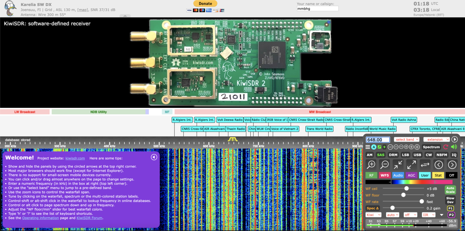 Web SDR – radio.ie